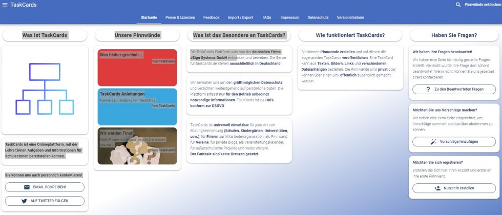 Ressourcen zu Taskcards im Rahmen der Beschaffung der Schulträgerlizenz für die Krefelder ...